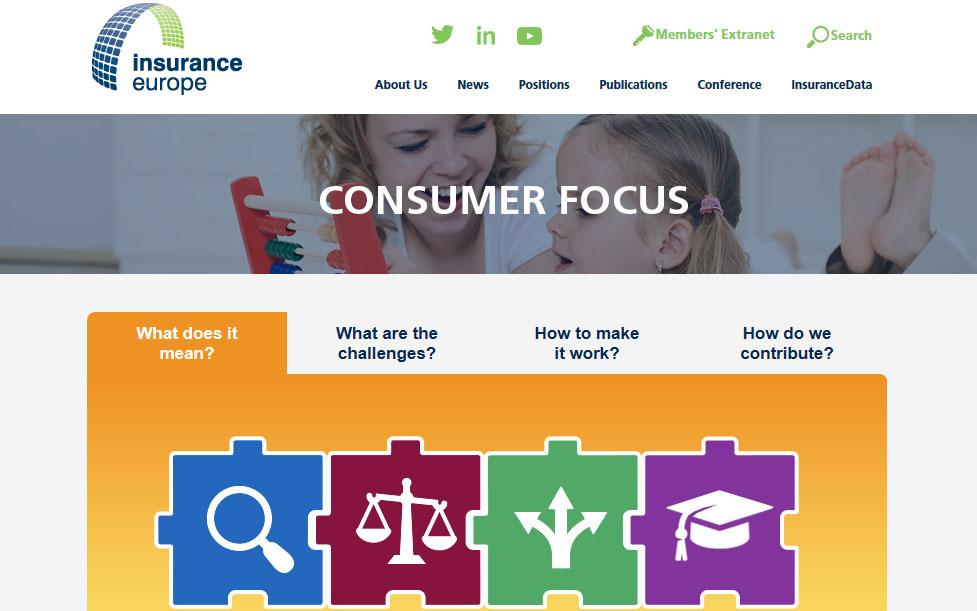 Insurance Europe actualiza su web dirigida al consumidor de seguros ...