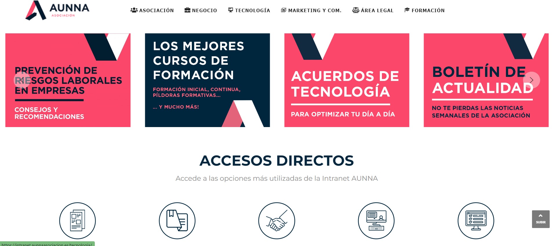 Aunna actualiza su web corporativa y su intranet - Grupo Aseguranza